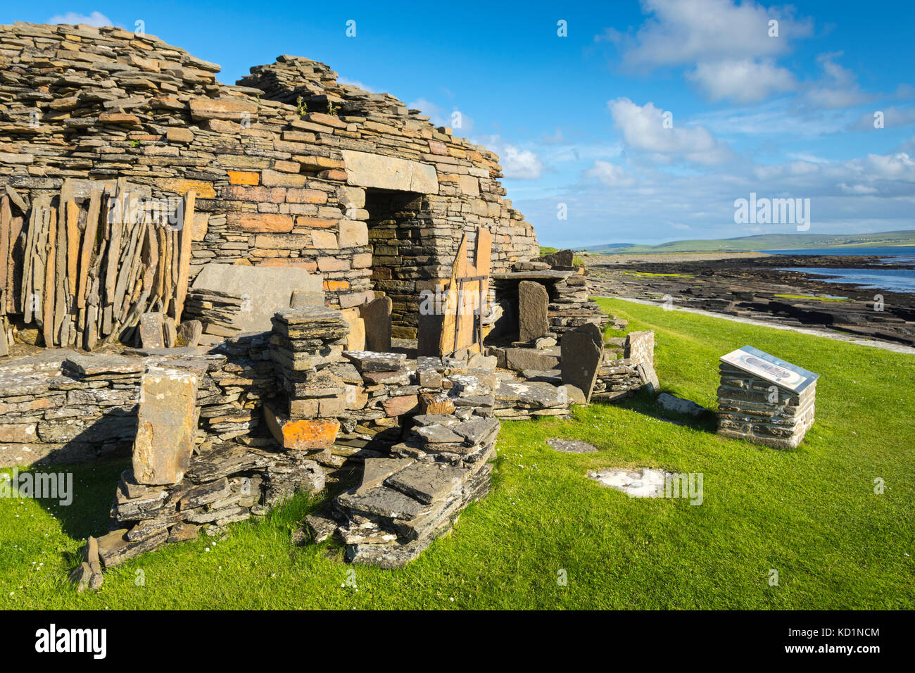 Midhowe Broch on the island of Rousay, Orkney Islands, Scotland, UK ...
