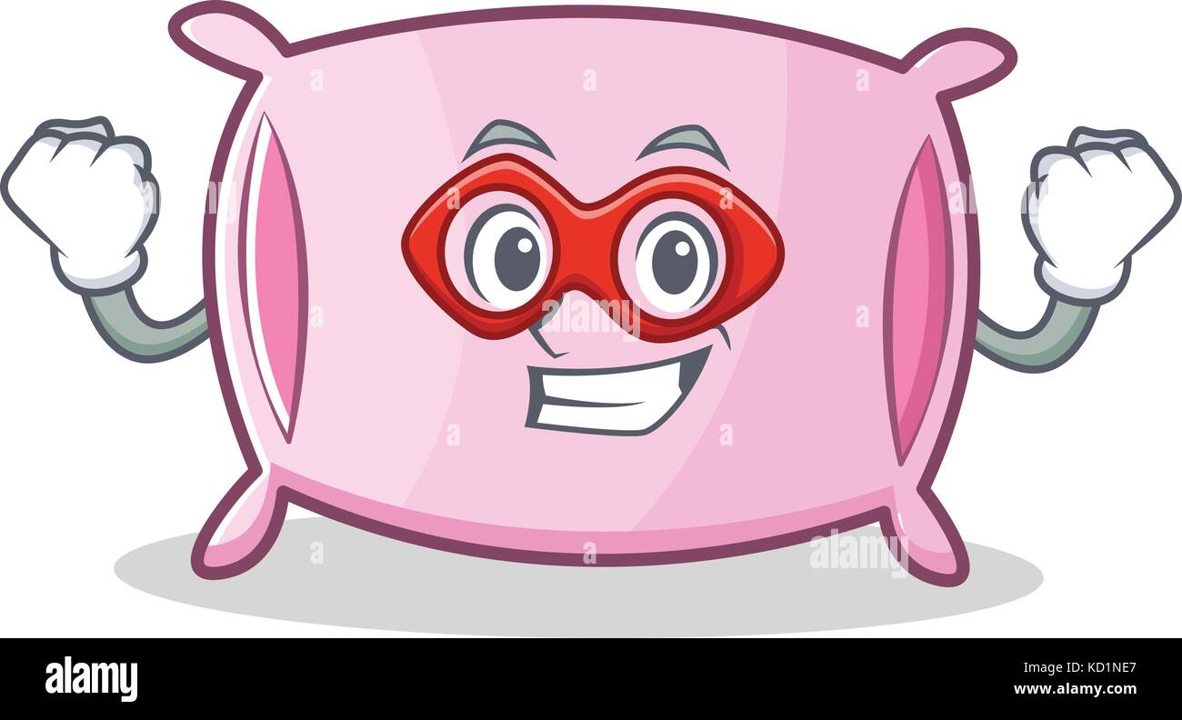 Cartoon illustration super pillow hero hi-res stock photography and ...