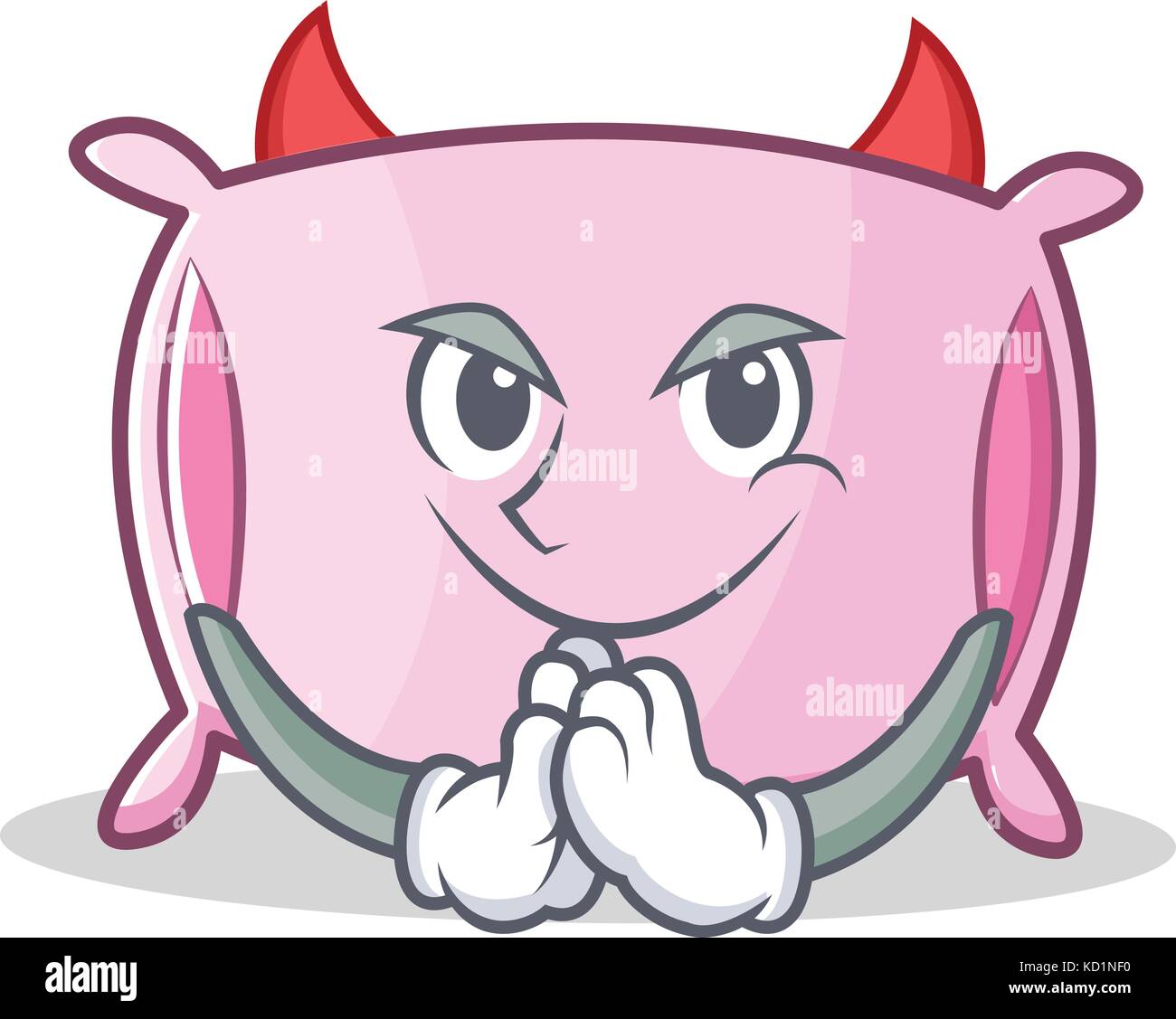 Devil pillow character cartoon style Stock Vector Image & Art - Alamy