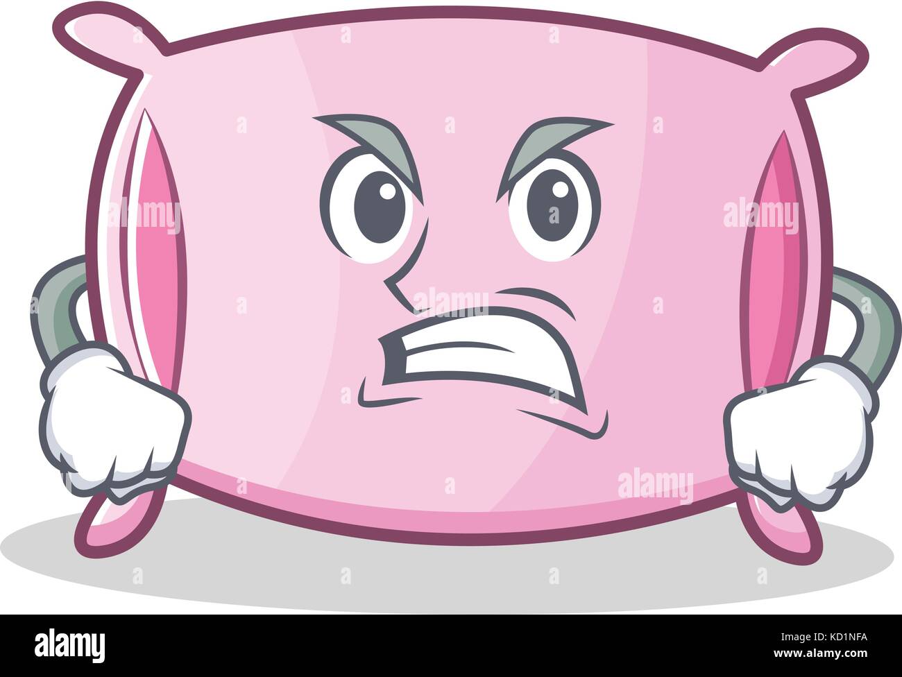Angry pillow character cartoon style Stock Vector Image & Art - Alamy