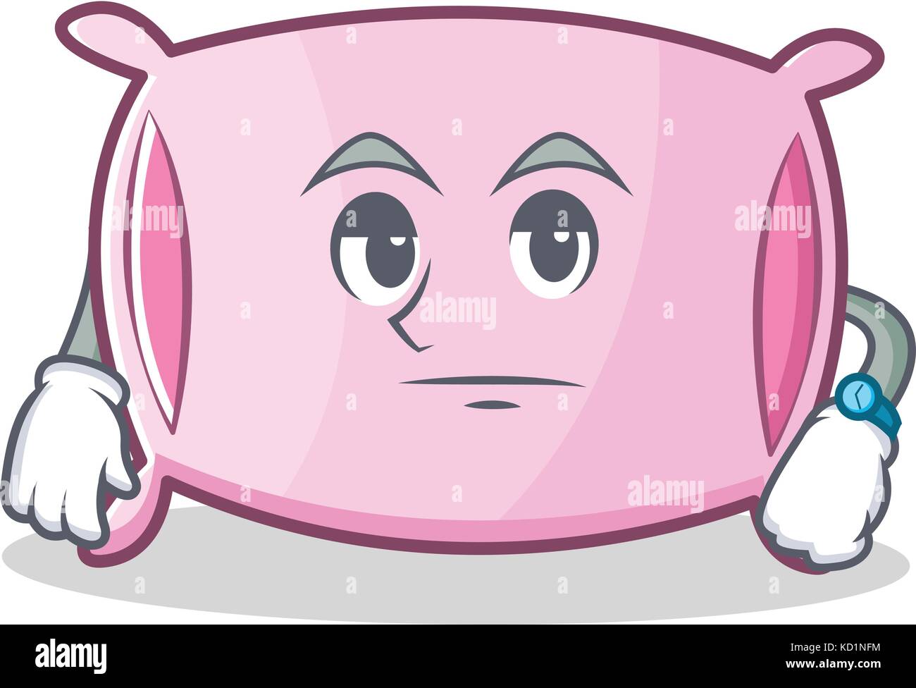 Waiting pillow character cartoon style Stock Vector Image & Art - Alamy