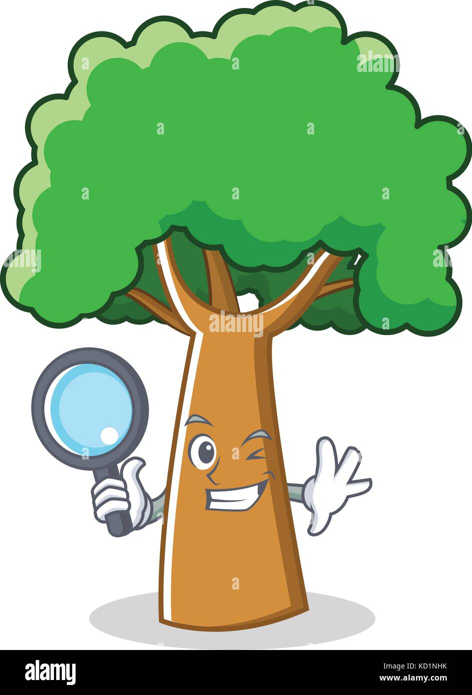 Detective tree character cartoon style Stock Vector Image & Art - Alamy