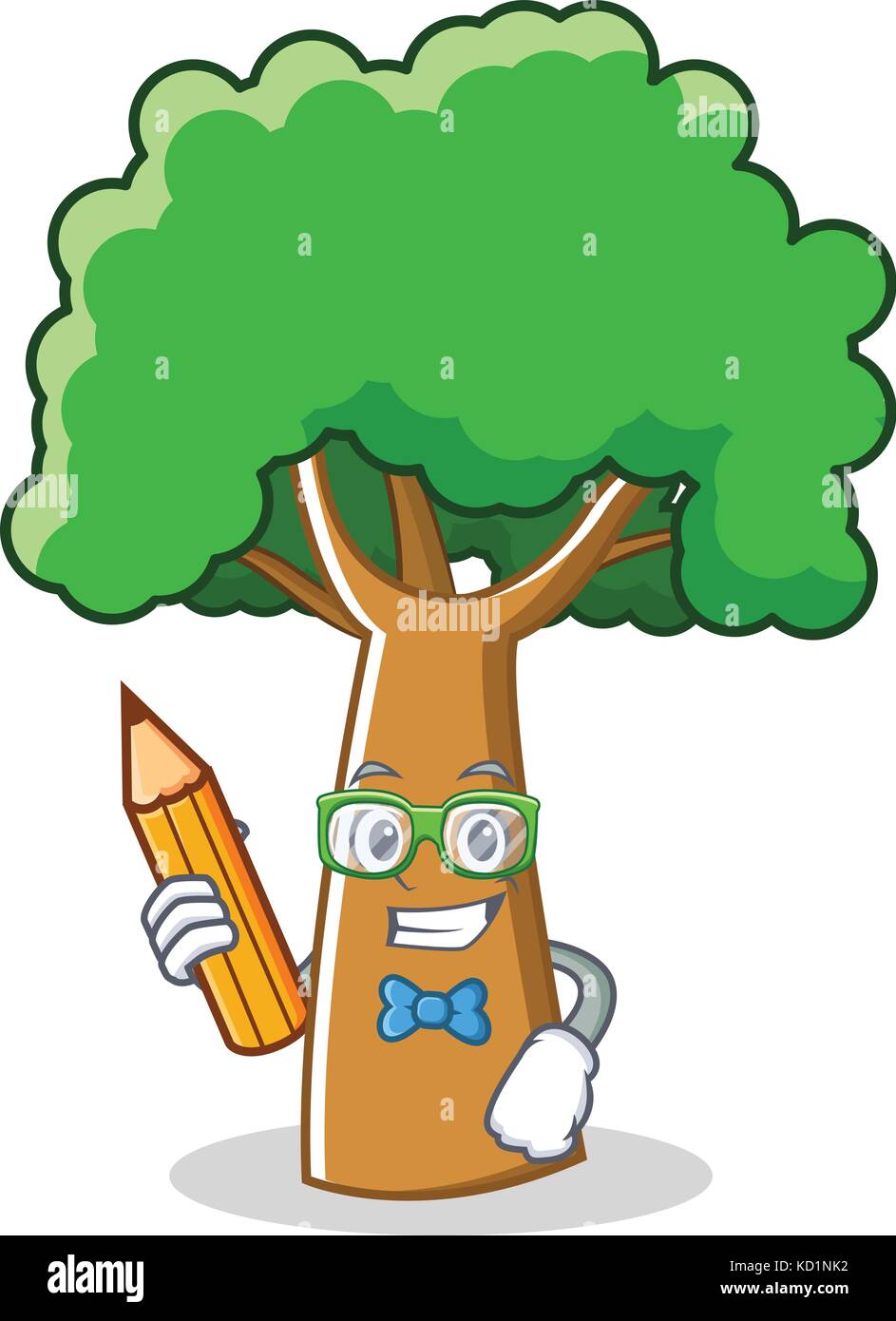 Student tree character cartoon style Stock Vector Image & Art - Alamy