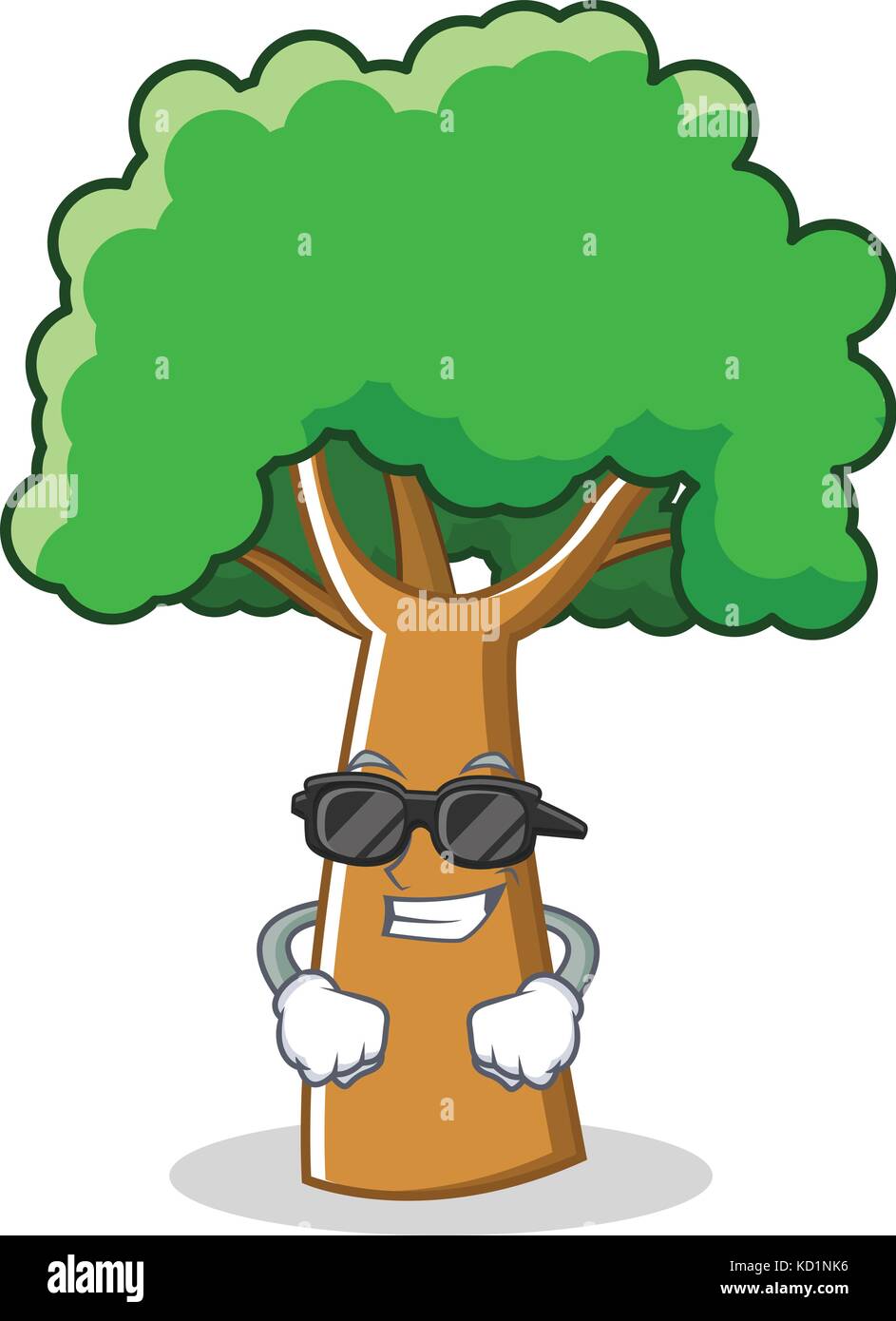 Super cool tree character cartoon style Stock Vector Image & Art - Alamy