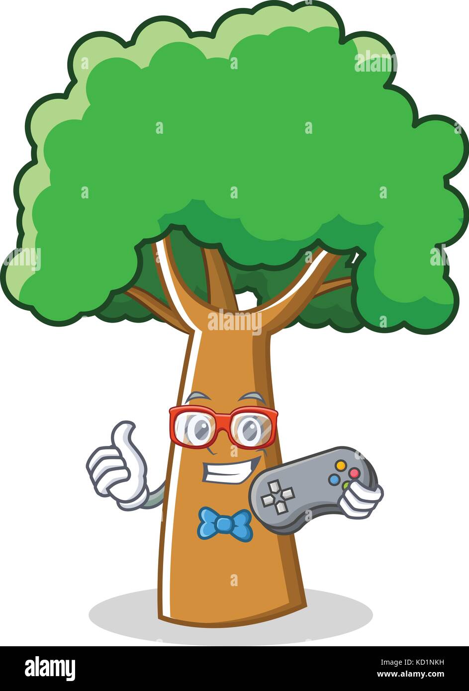 Gamer tree character cartoon style Stock Vector Image & Art - Alamy