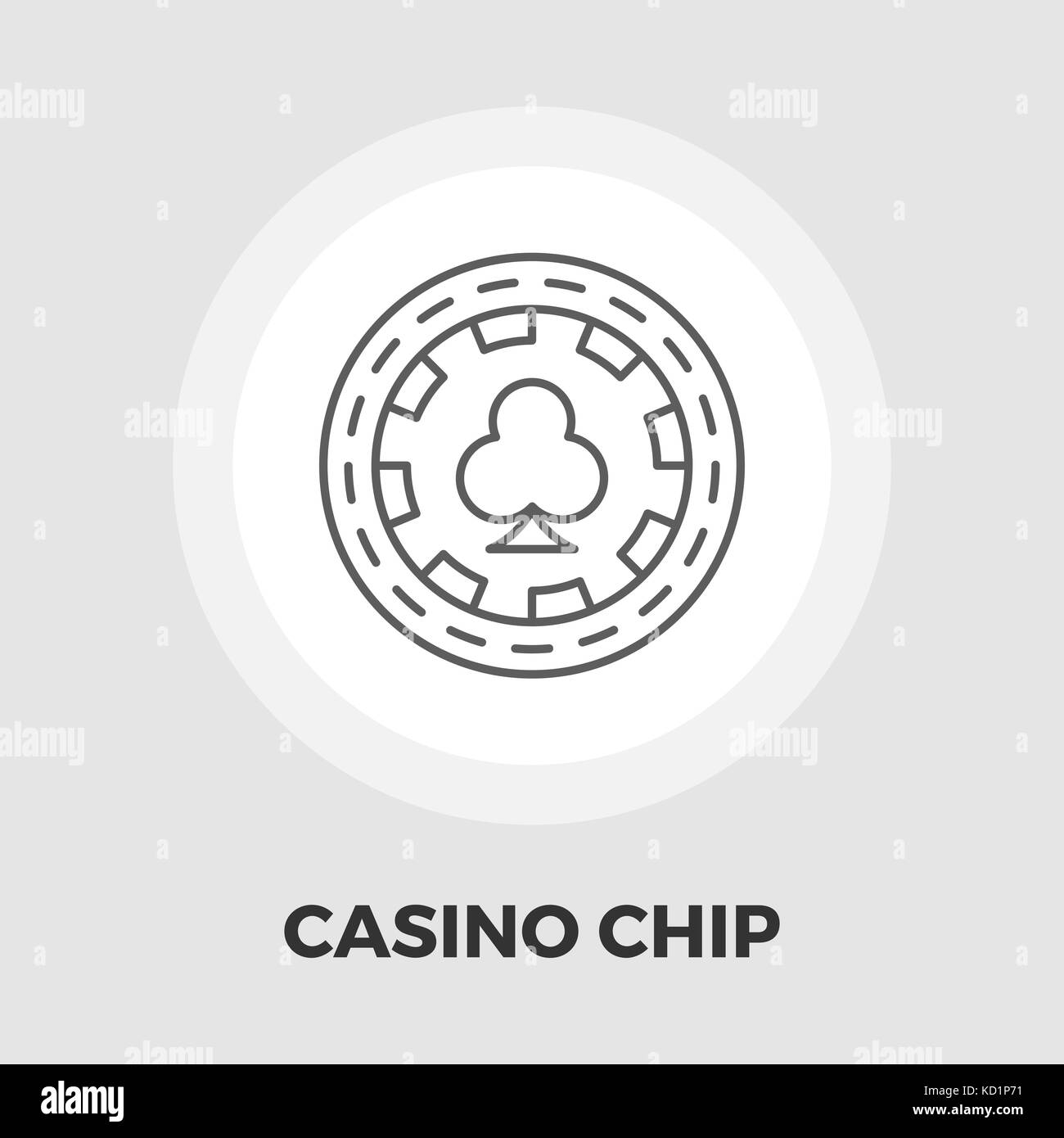 Gambling chips icon vector. Flat icon isolated on the white background ...