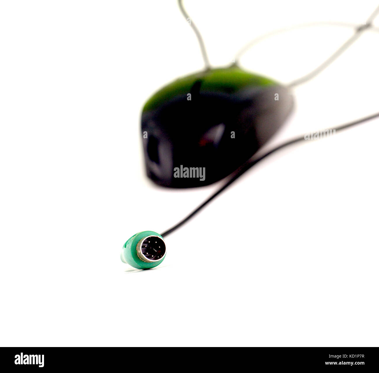picture of a old computer mouse on white background Stock Photo - Alamy