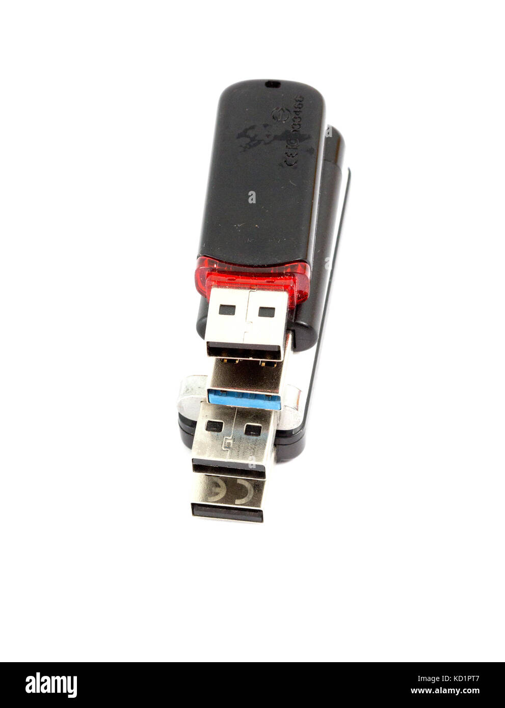 USB memory sticks isolated on white,macro shot, shallow dof Stock Photo ...