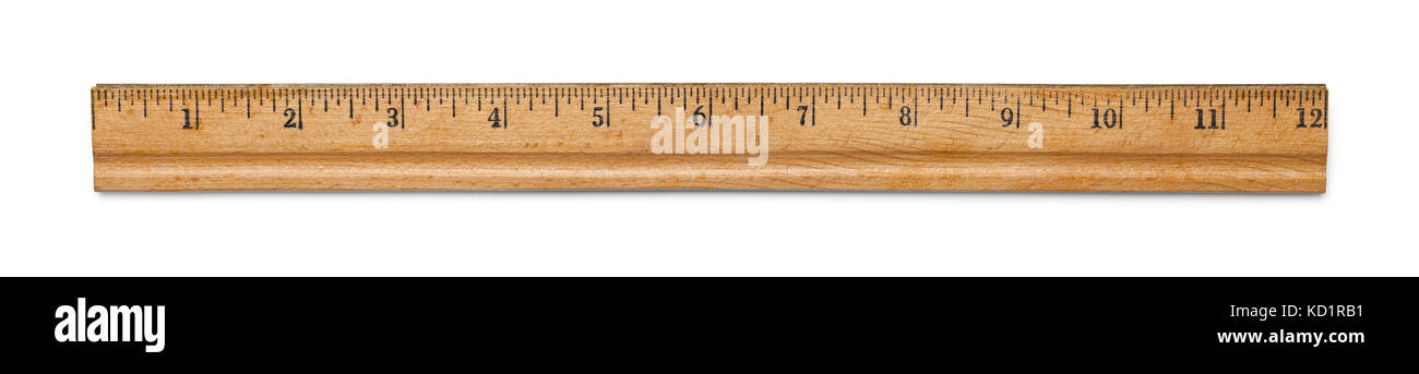Old Antique School Ruler Isolated on White Background Stock Photo - Alamy