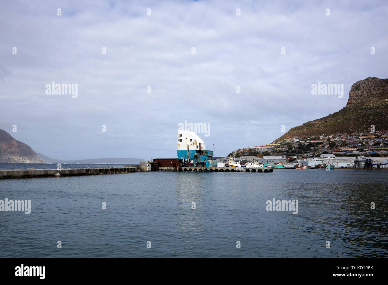 Fish factory in Hout Bay harbour, Cape Town, South Africa Stock Photo ...