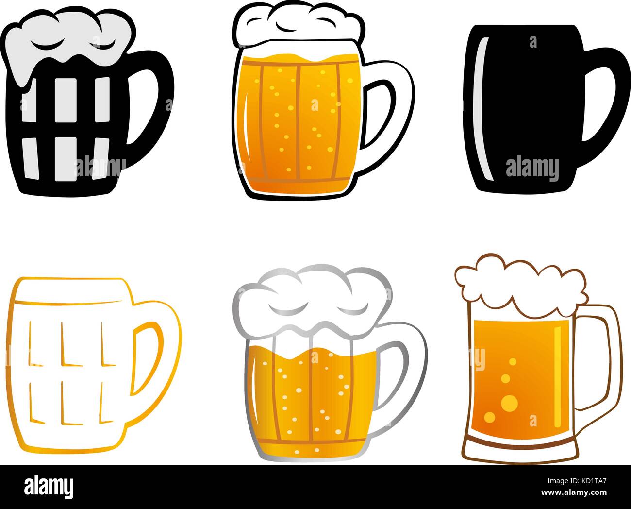 set Lager beer icon Stock Vector Image & Art - Alamy