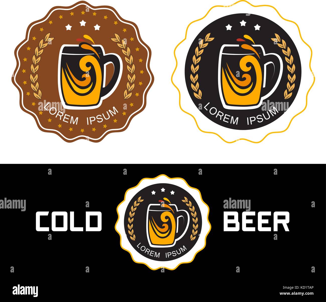 Set Logo beer shop Stock Vector Image & Art - Alamy