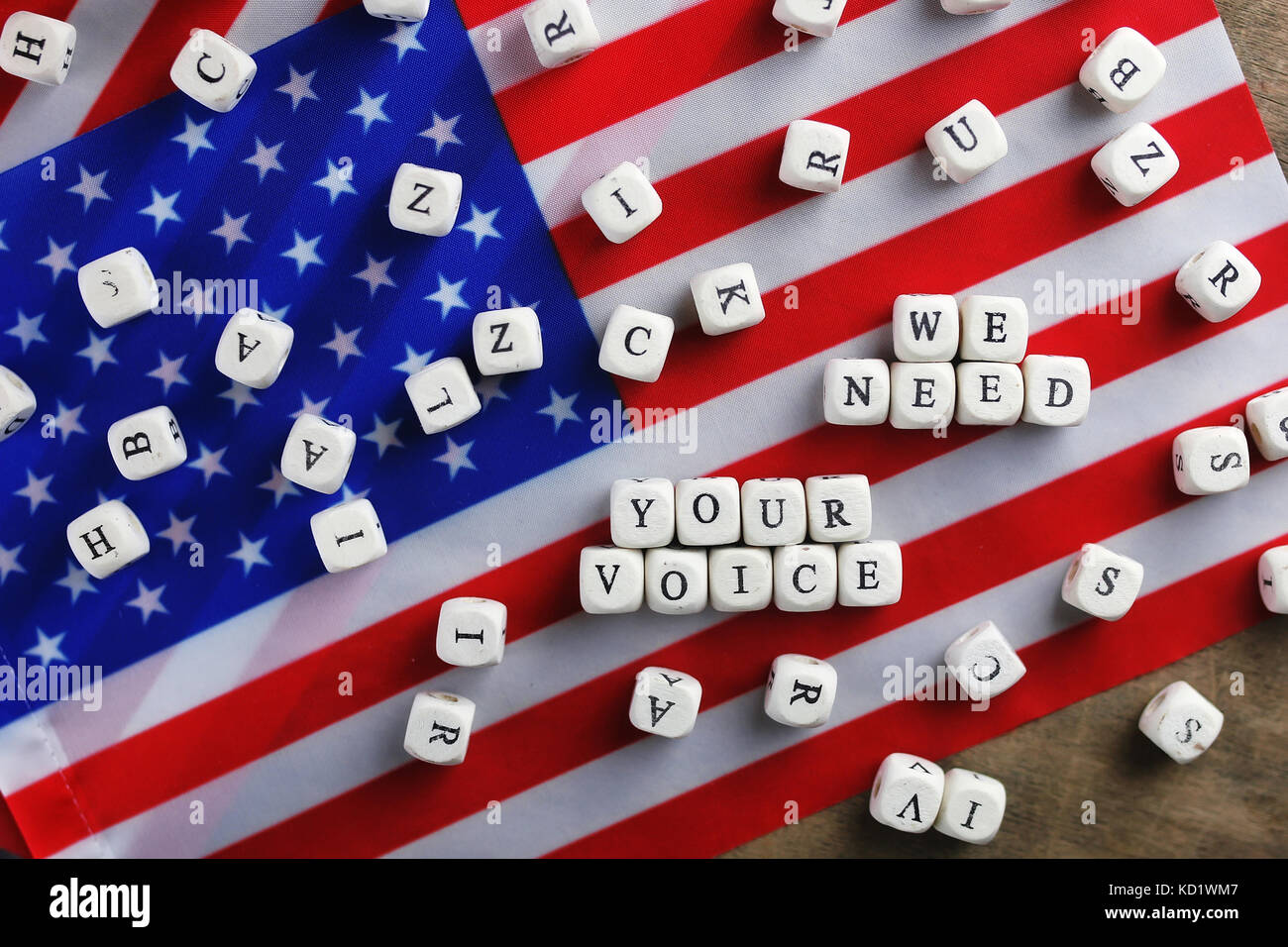 election simbol on usa flag Stock Photo - Alamy