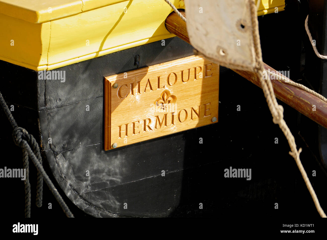 Longboat of Hermione frigate, Loire festival, gathering of fluvial ...