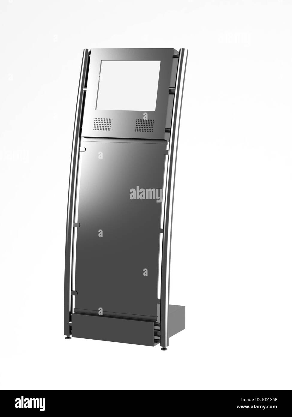 Information terminal on the white background Stock Photo - Alamy