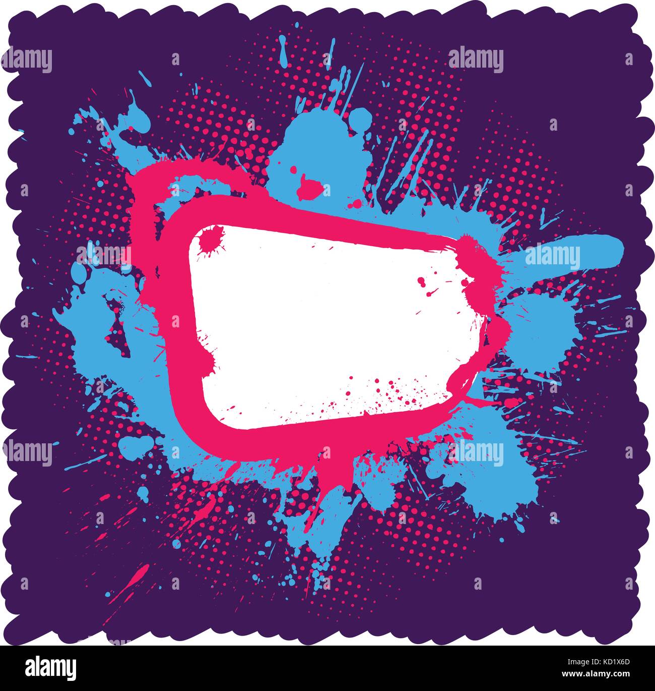 Grunge pink ink splatter Stock Vector Images - Alamy