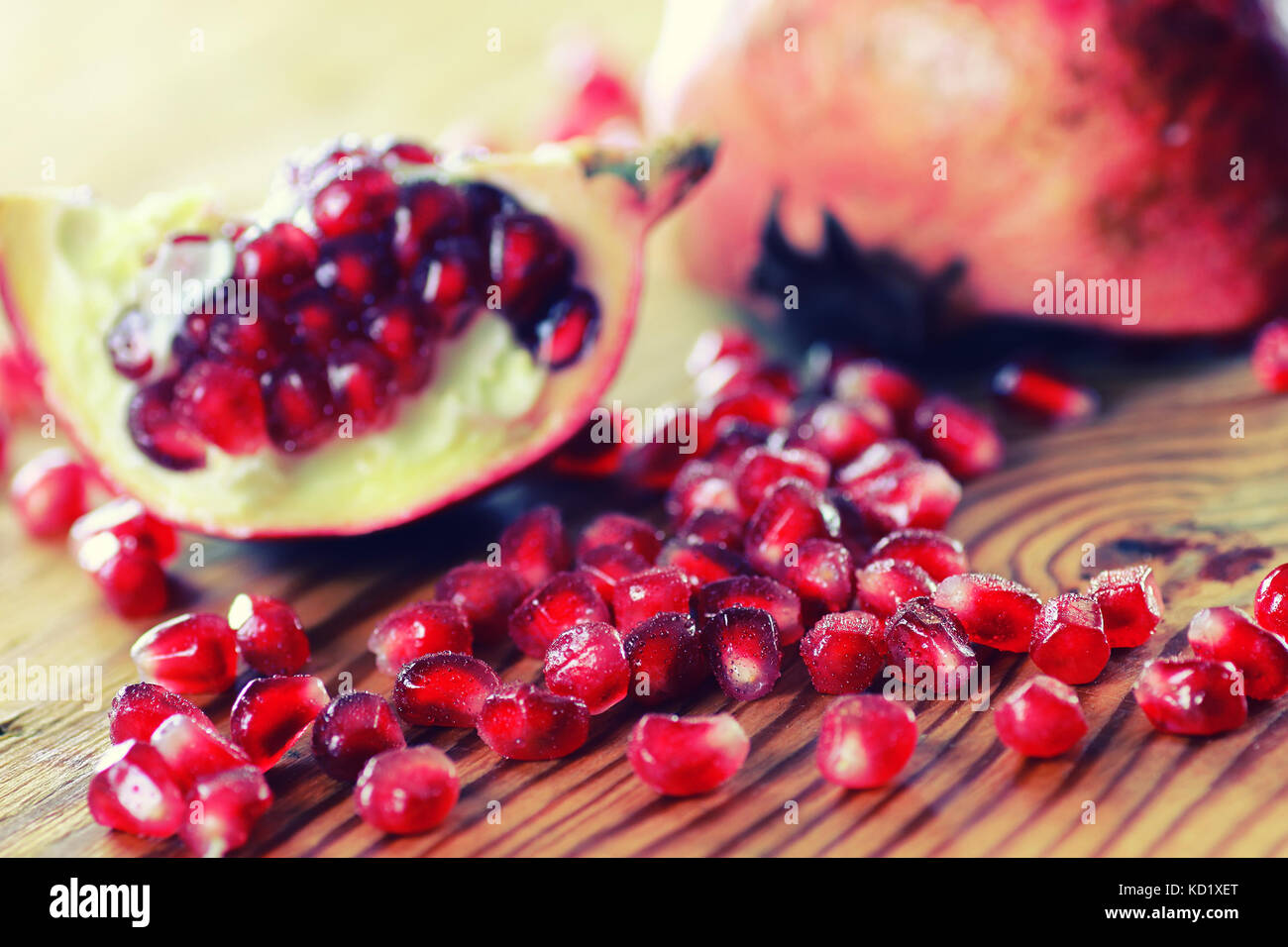 fruit fresh red pomegranate Stock Photo - Alamy