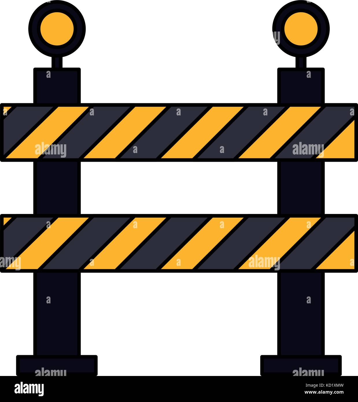 roadblock road sign icon image Stock Vector Image & Art - Alamy