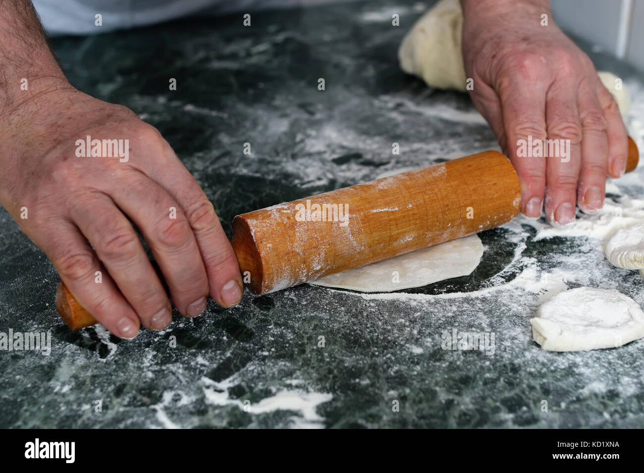 dough knead flour Stock Photo - Alamy