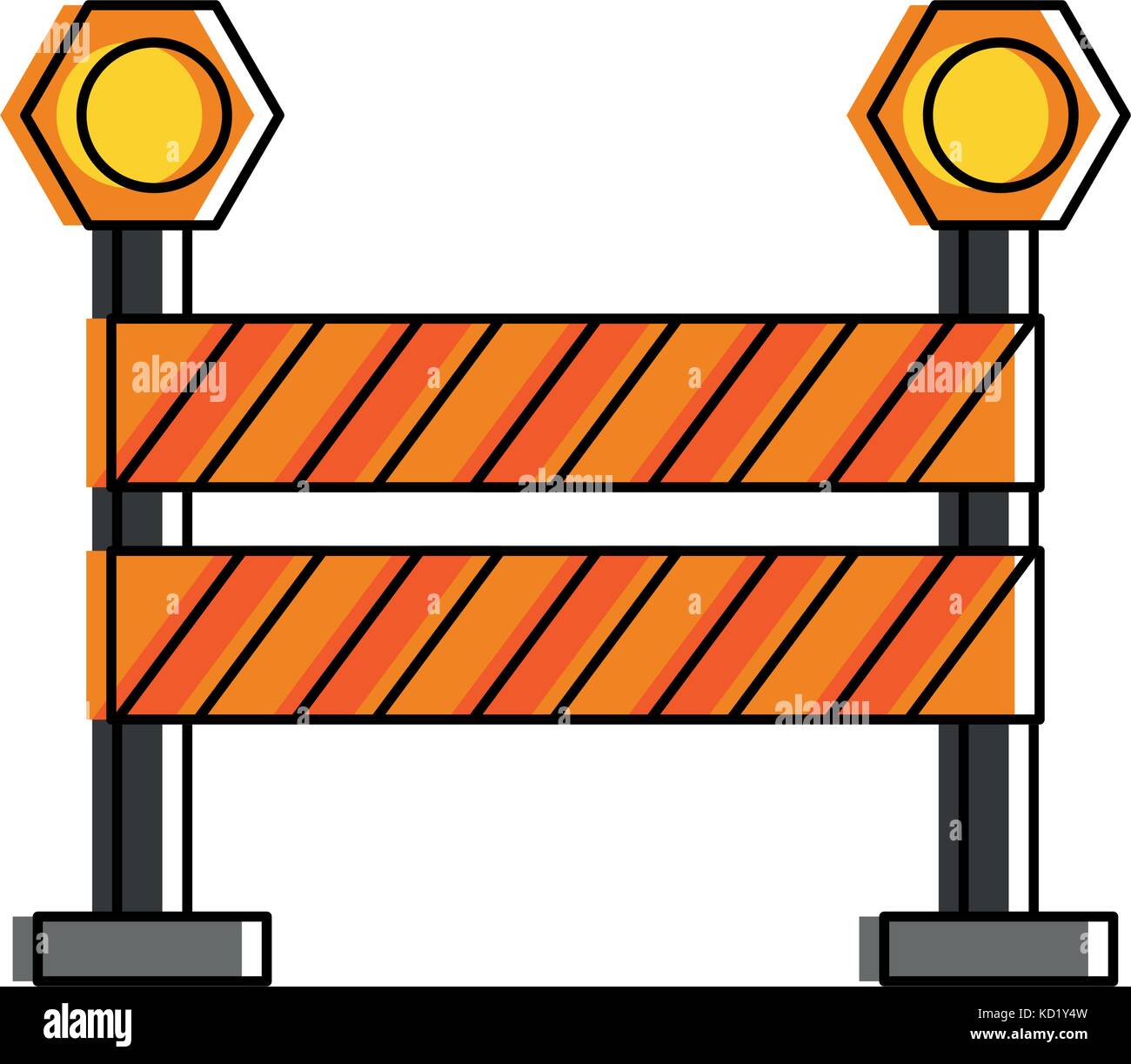 roadblock road sign icon image Stock Vector Image & Art - Alamy