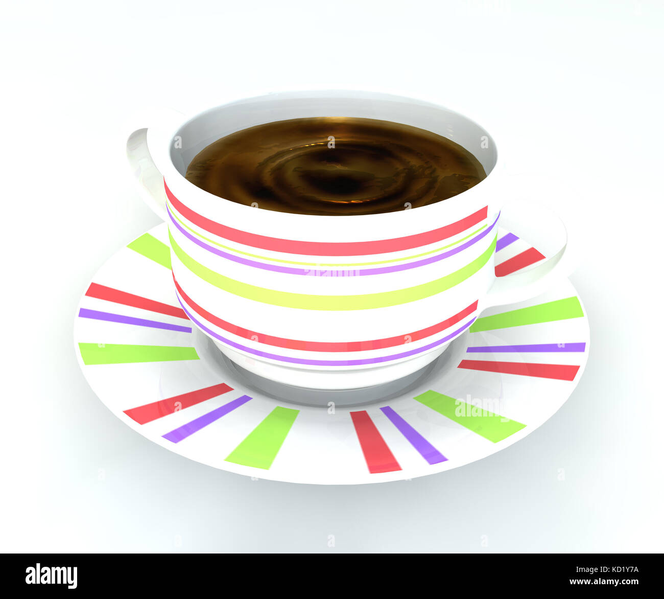 Coffee cup on the white background Stock Photo - Alamy