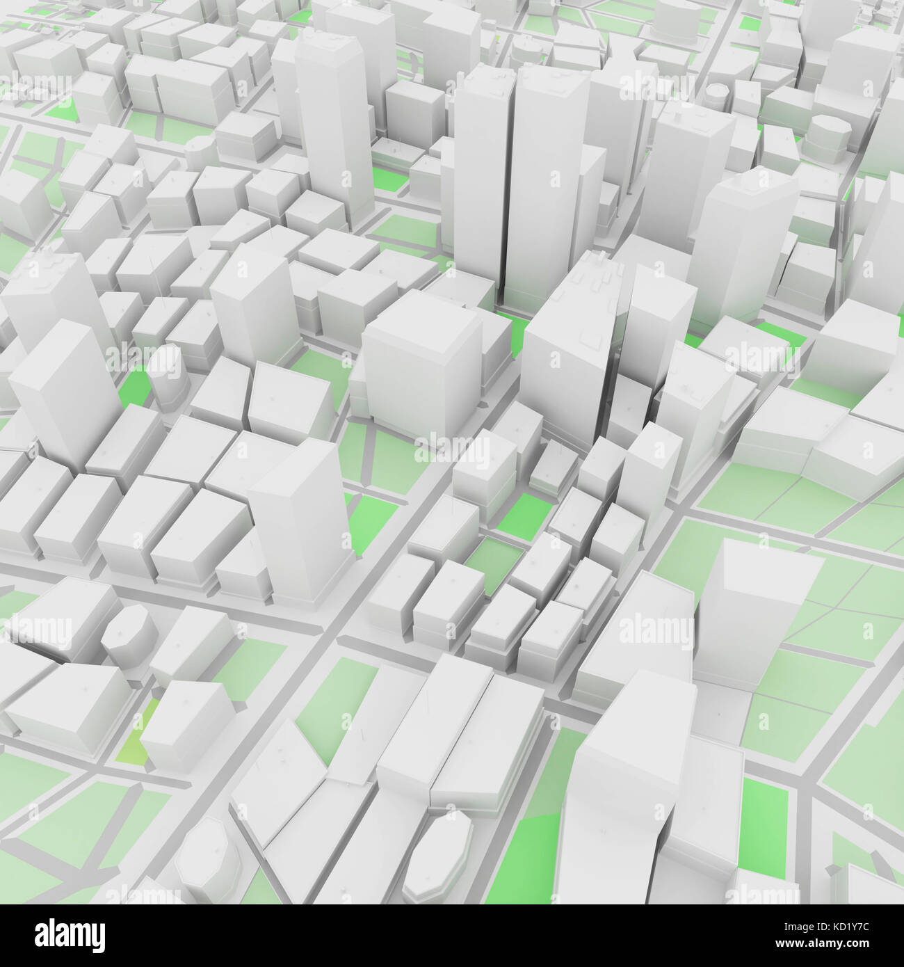 Tall city background 3d render hi-res stock photography and images - Alamy