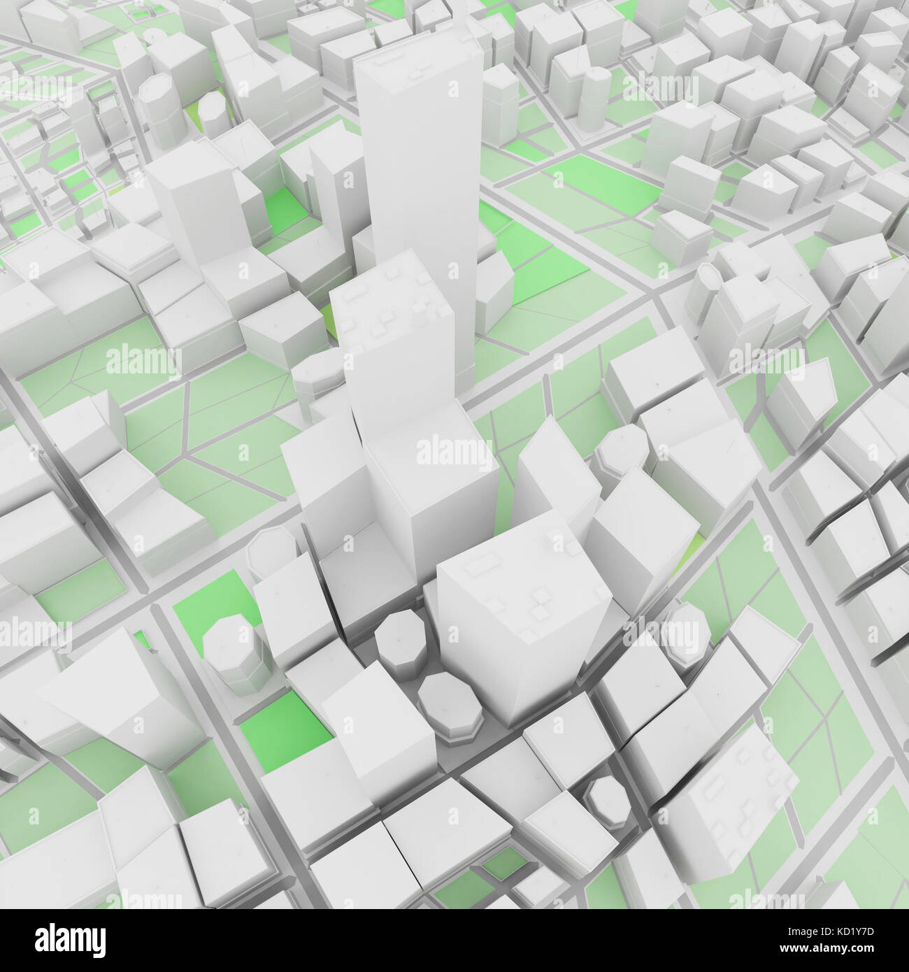 Tall city background 3d render hi-res stock photography and images - Alamy