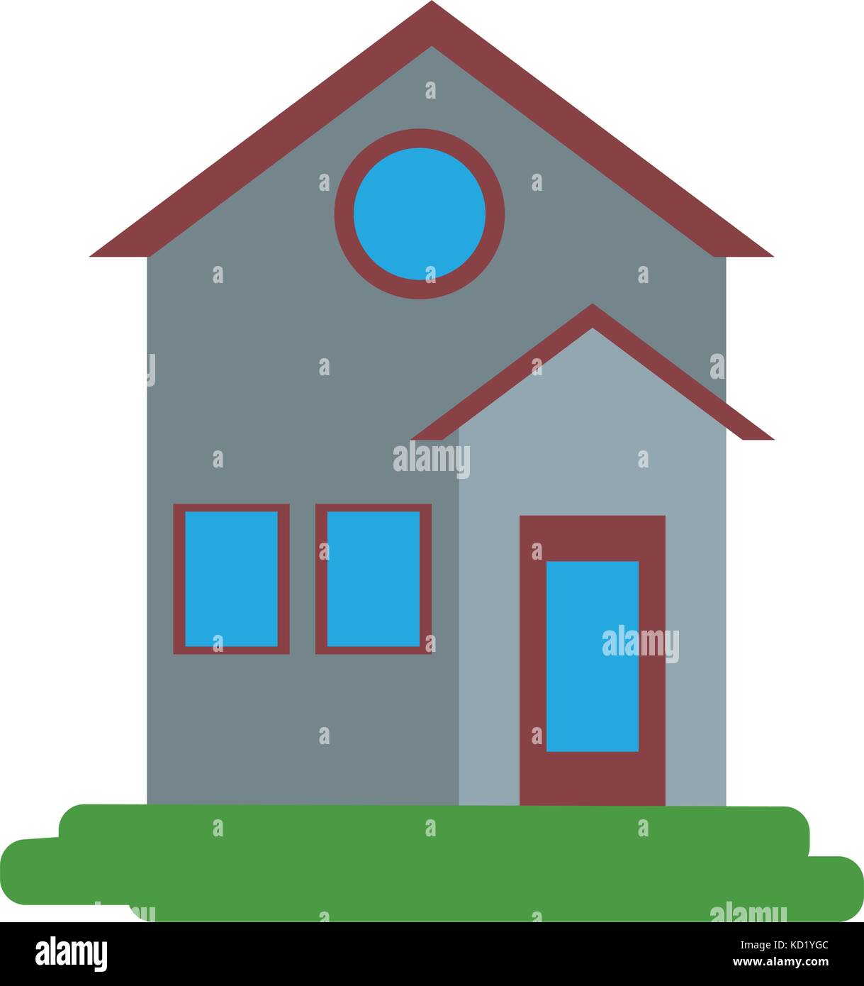 house or home two story icon image Stock Vector Image & Art - Alamy