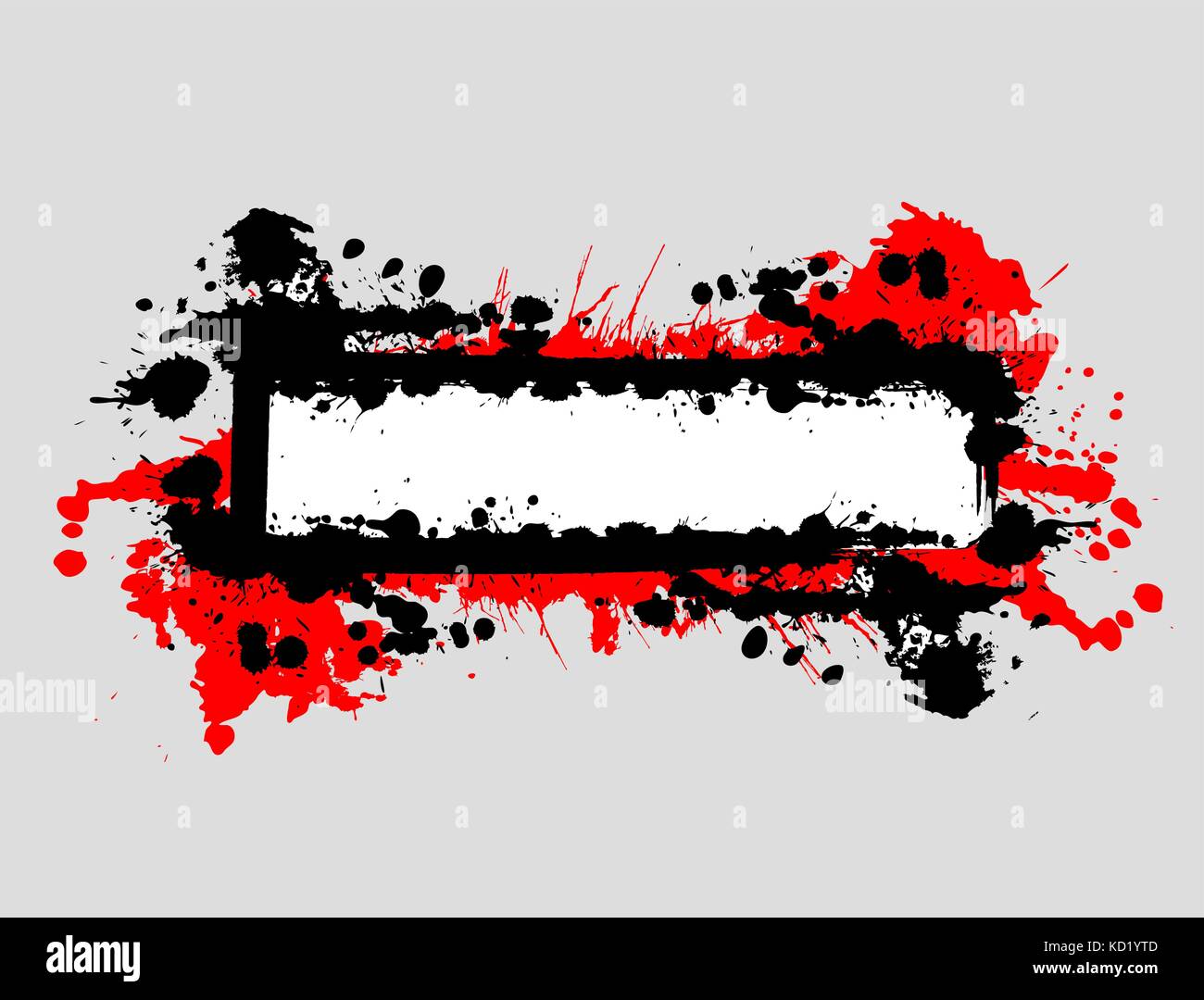 Grunge blank frame with red splashes Stock Vector Image & Art - Alamy