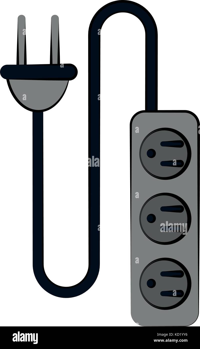 multiple outlets with plug icon image Stock Vector Image & Art - Alamy