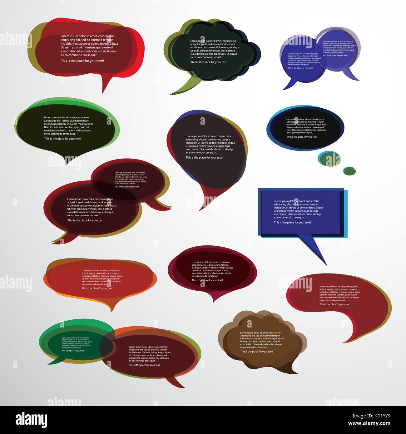 Silhouette bubble dialog box design Stock Vector Images - Alamy