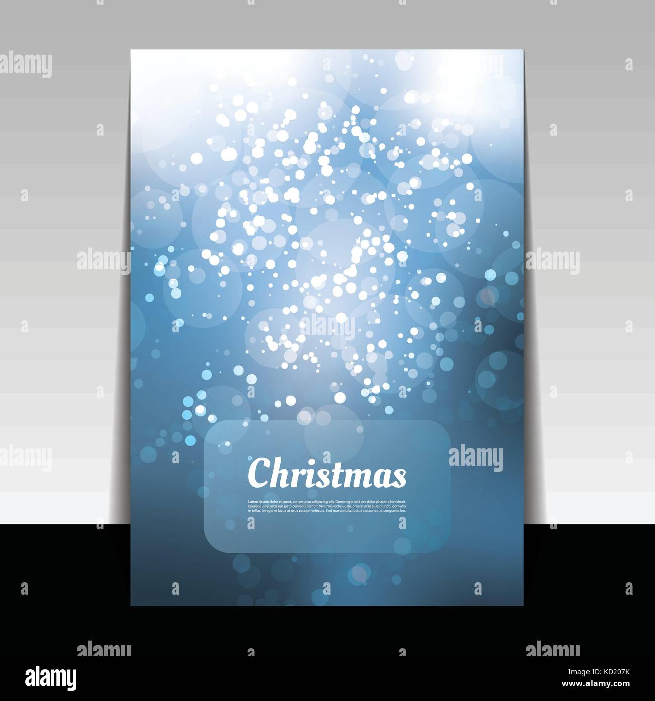 Blue Snowy Christmas Flyer, Cover or Background Design in Freely ...