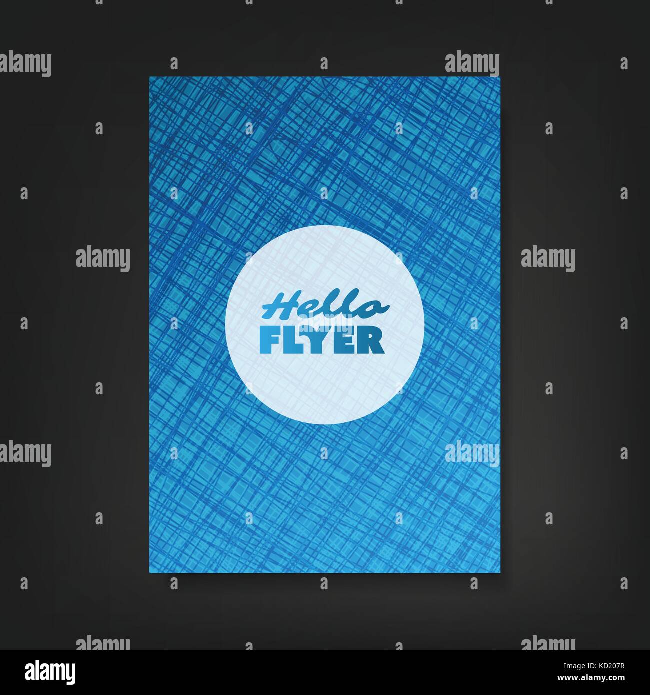 Hello Flyer - Flyer, Card or Cover Design with Striped Pattern ...