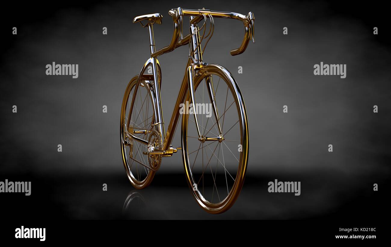 Golden 3d bicycle icon hi-res stock photography and images - Alamy