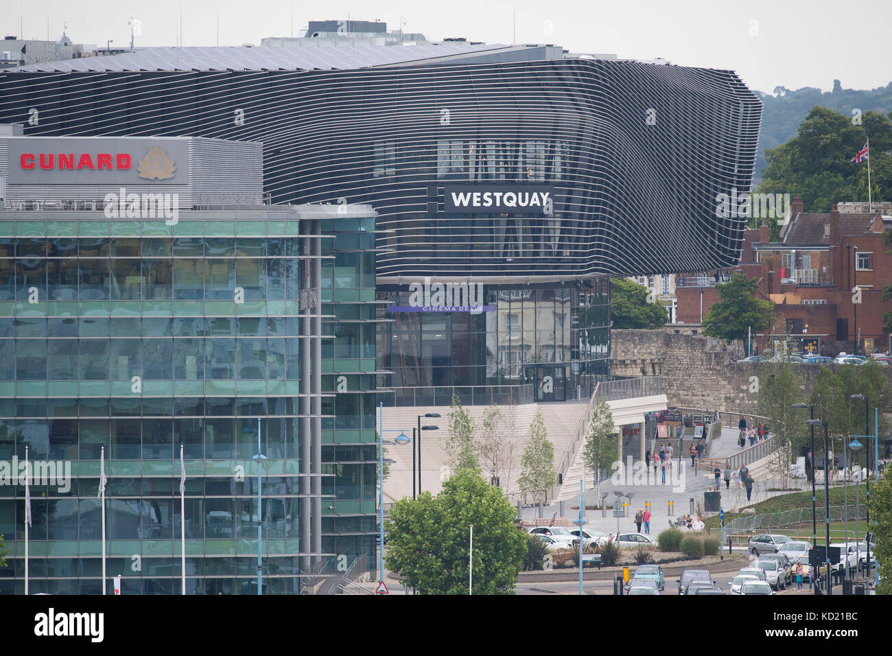 General view of Westquay shopping centre in Southampton, England, UK ...