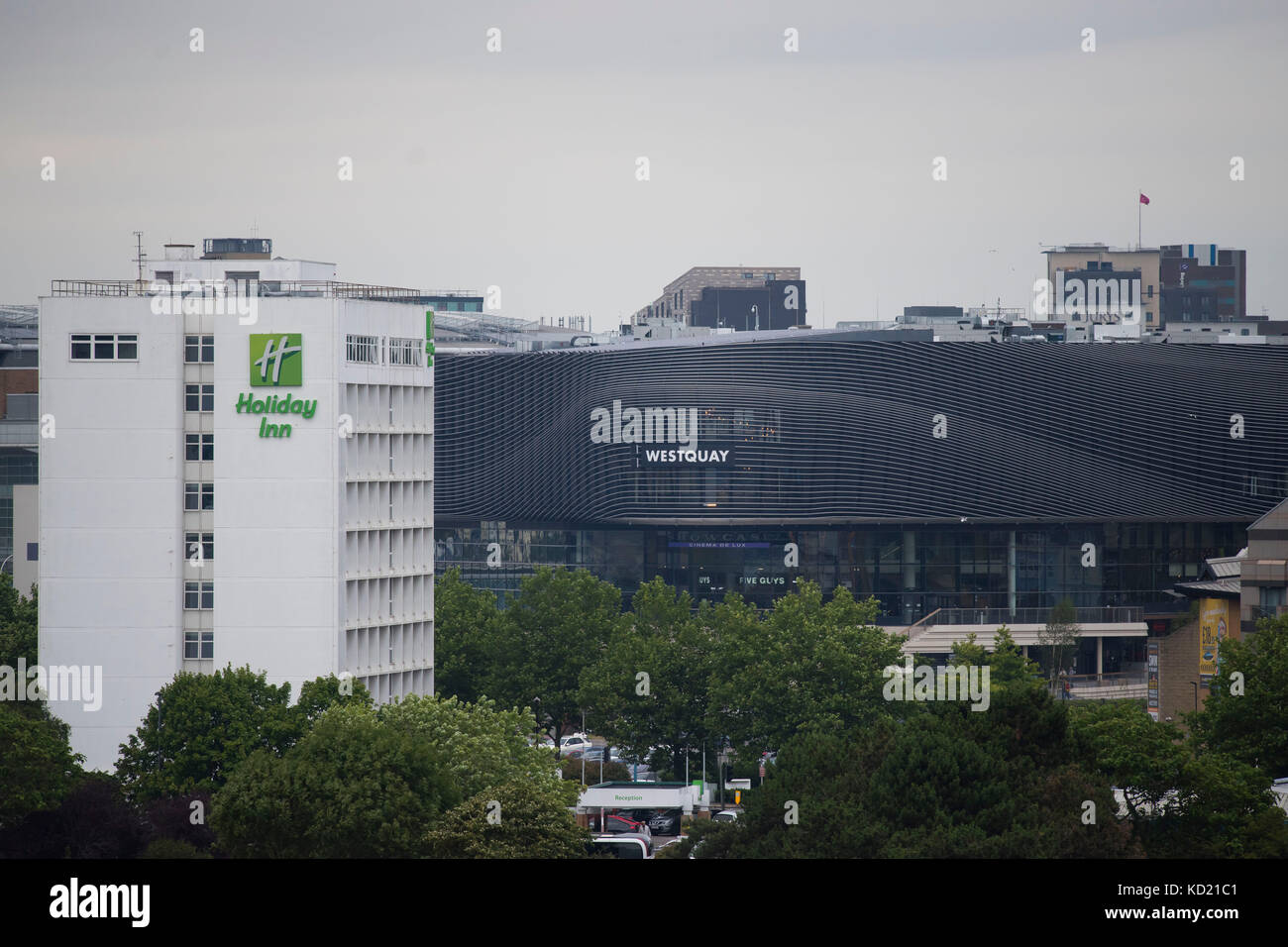 General view of Westquay shopping centre in Southampton, England, UK ...
