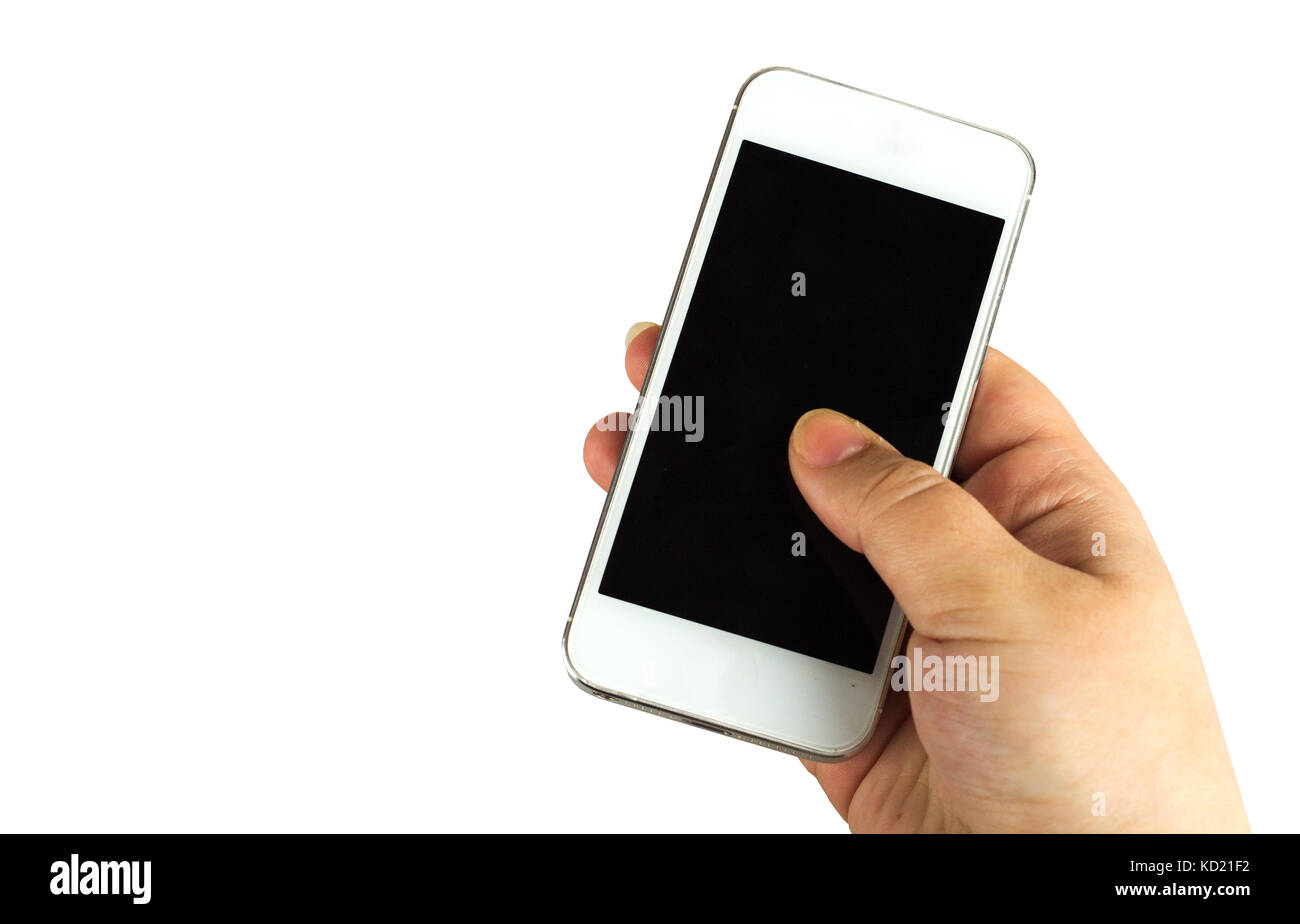 mobile phone in hand Stock Photo - Alamy