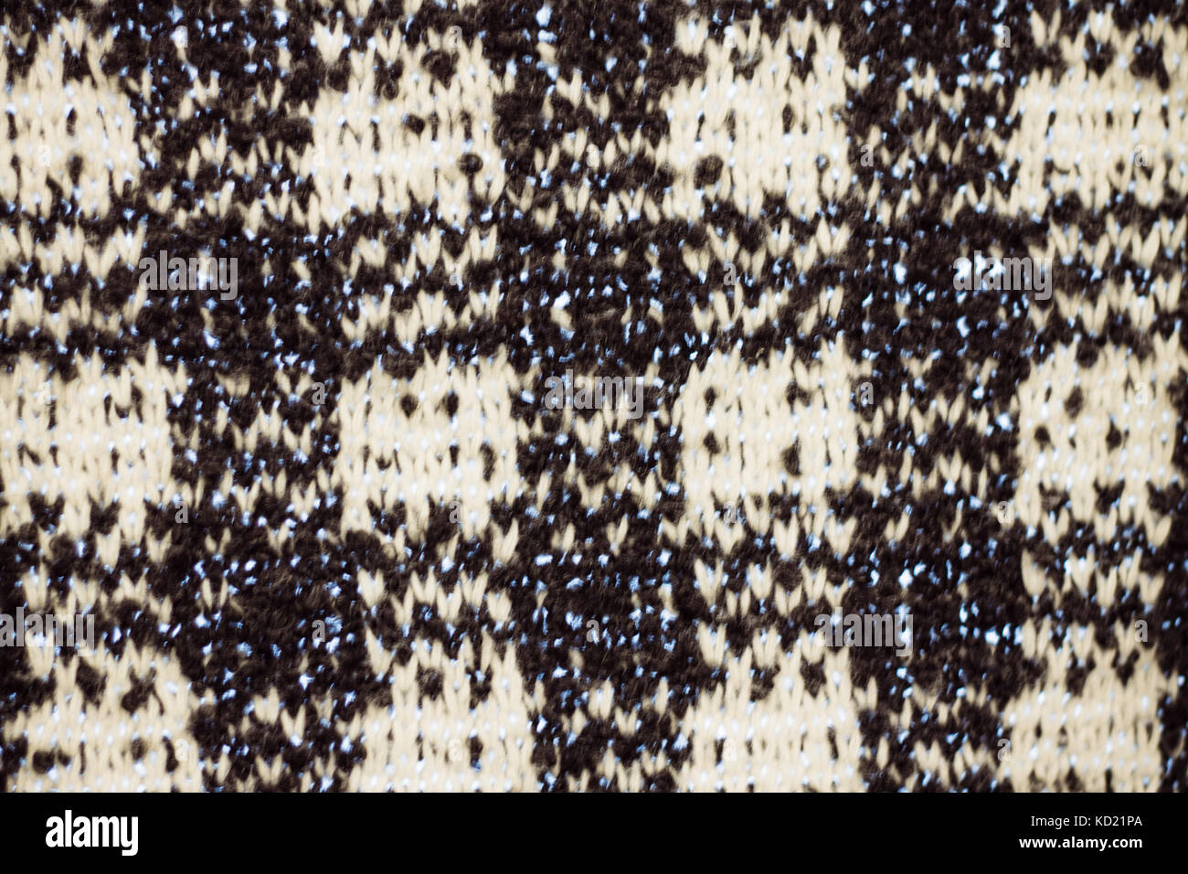 Black and white knitted texture in a cage Stock Photo - Alamy