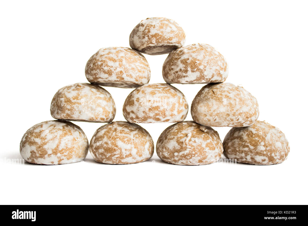 gingerbread pyramid on a white background, isolated Stock Photo - Alamy