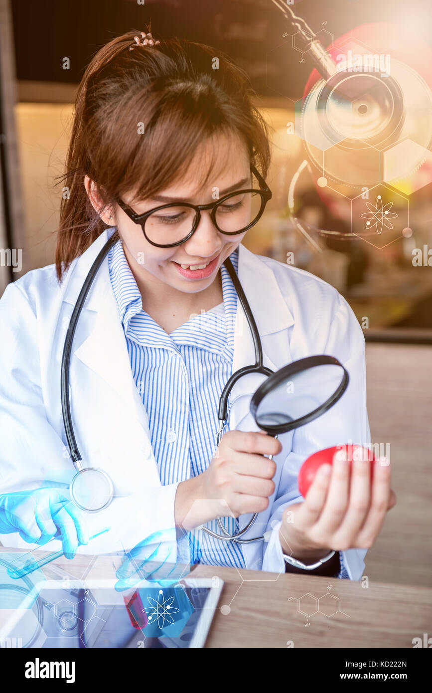 doctor, physical examination and Heart Disease Checker Stock Photo - Alamy