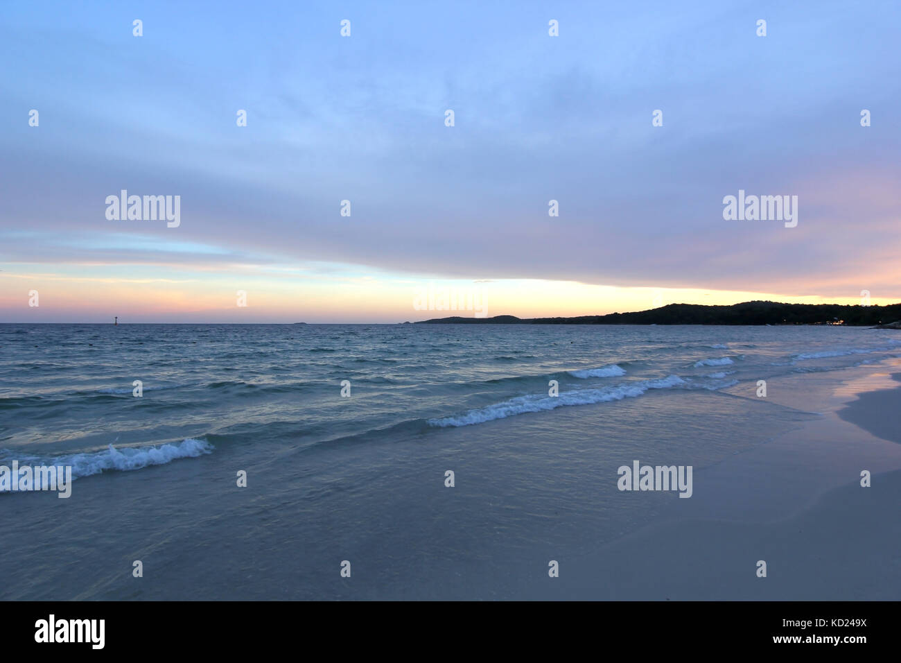 landscape photo, sea beach in the evening with beautiful sky background ...
