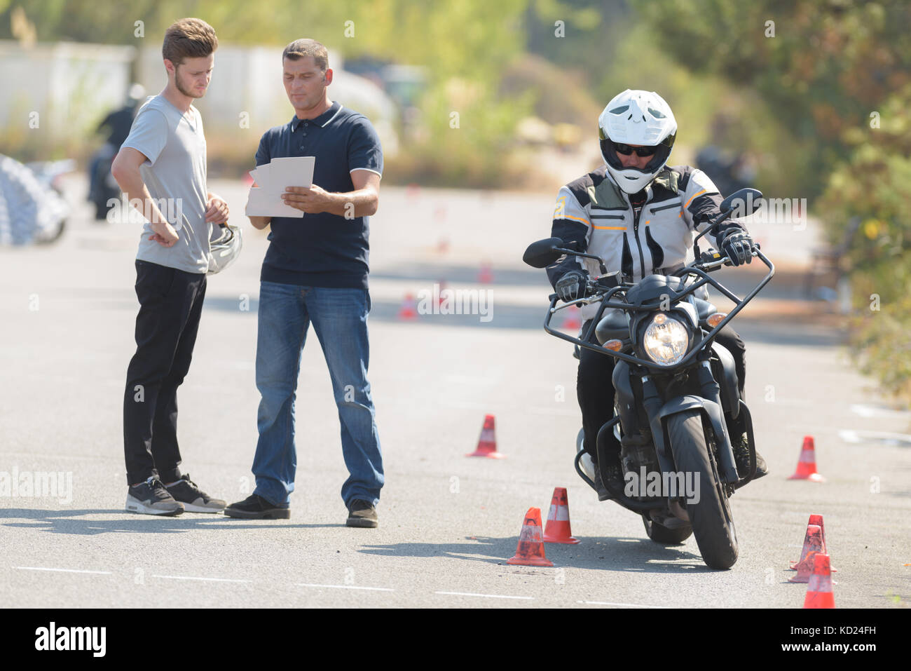 driving school track Stock Photo - Alamy