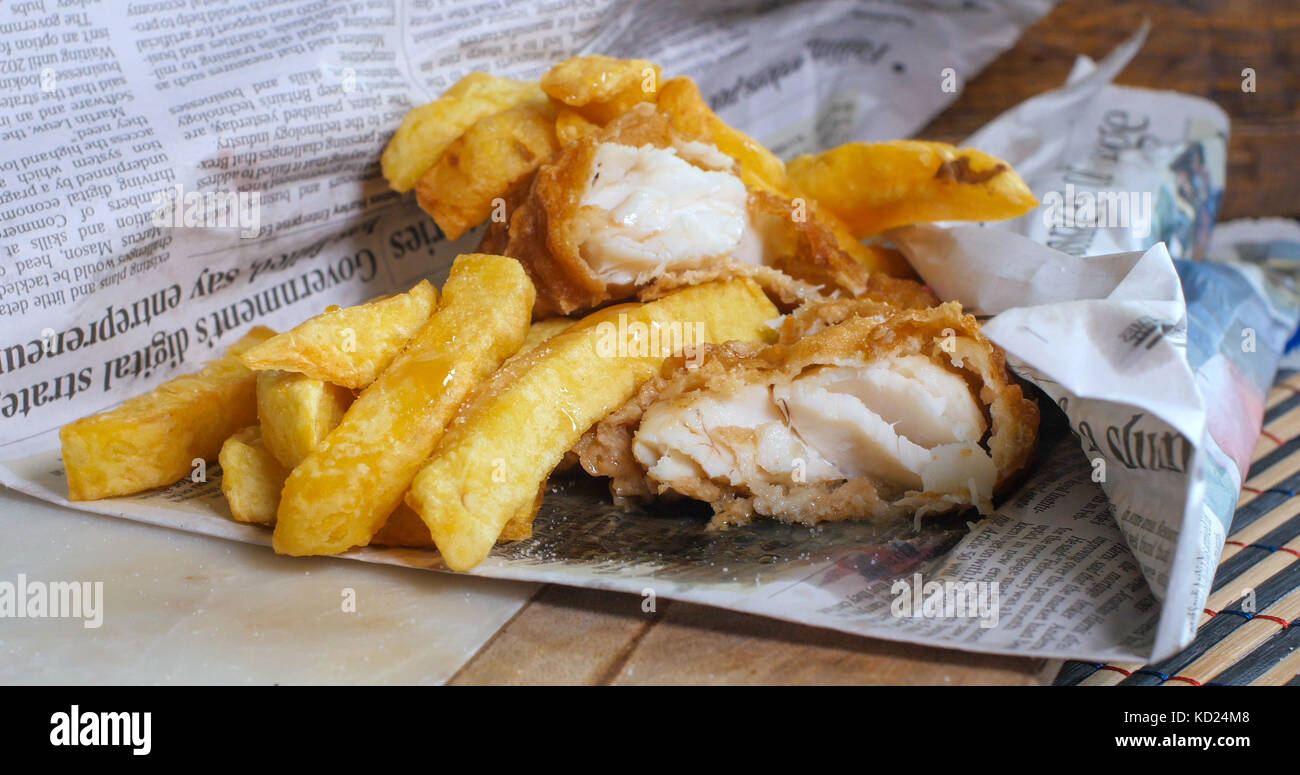 Fish And Chips Newspaper Cones