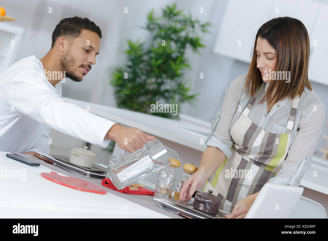couple cooking hobby lifestyle concept Stock Photo - Alamy