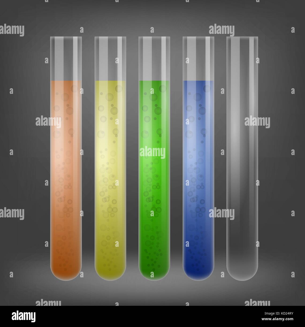 Chemical Test Tube Set Stock Vector Image & Art - Alamy