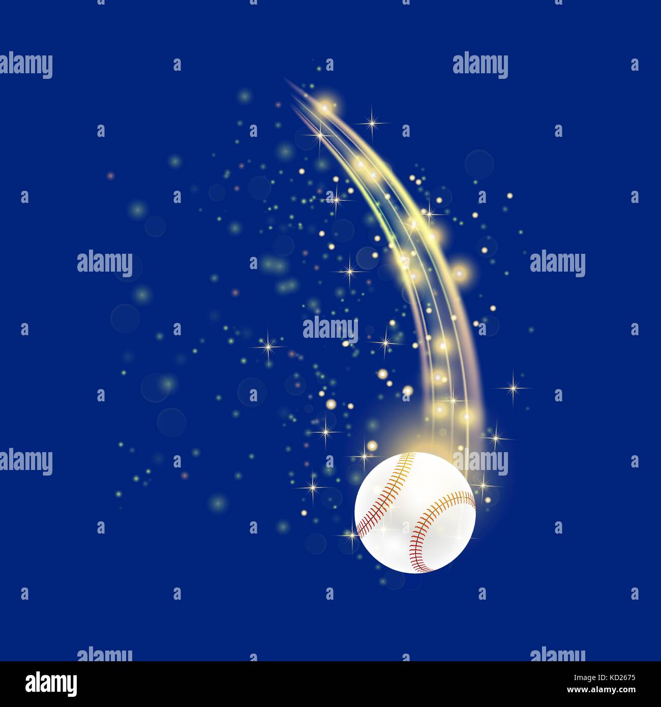 Flying Baseball Ball Stock Vector Image & Art - Alamy
