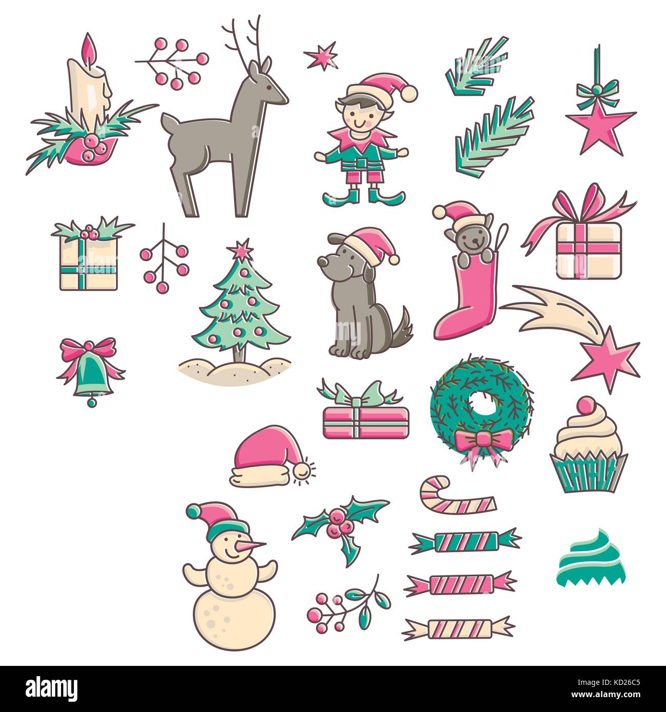 Collection of pictures Stock Vector Images - Alamy