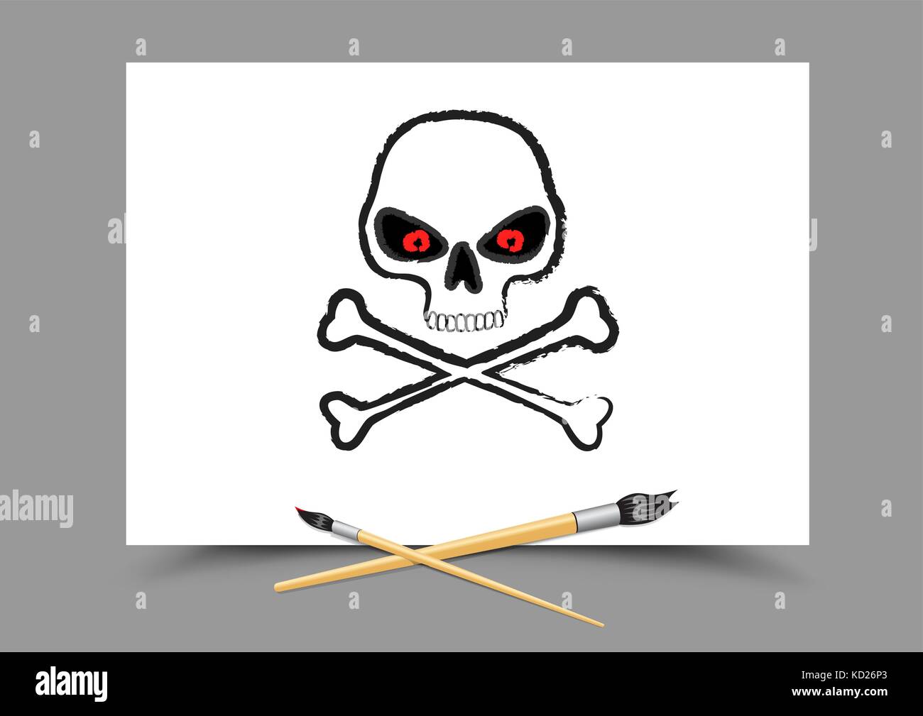 Face paint skull Stock Vector Images - Alamy