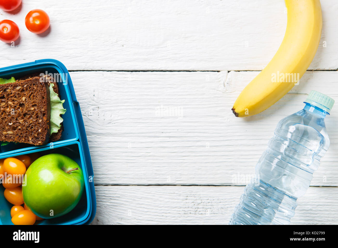 Image of fitness meal at lunch box Stock Photo - Alamy