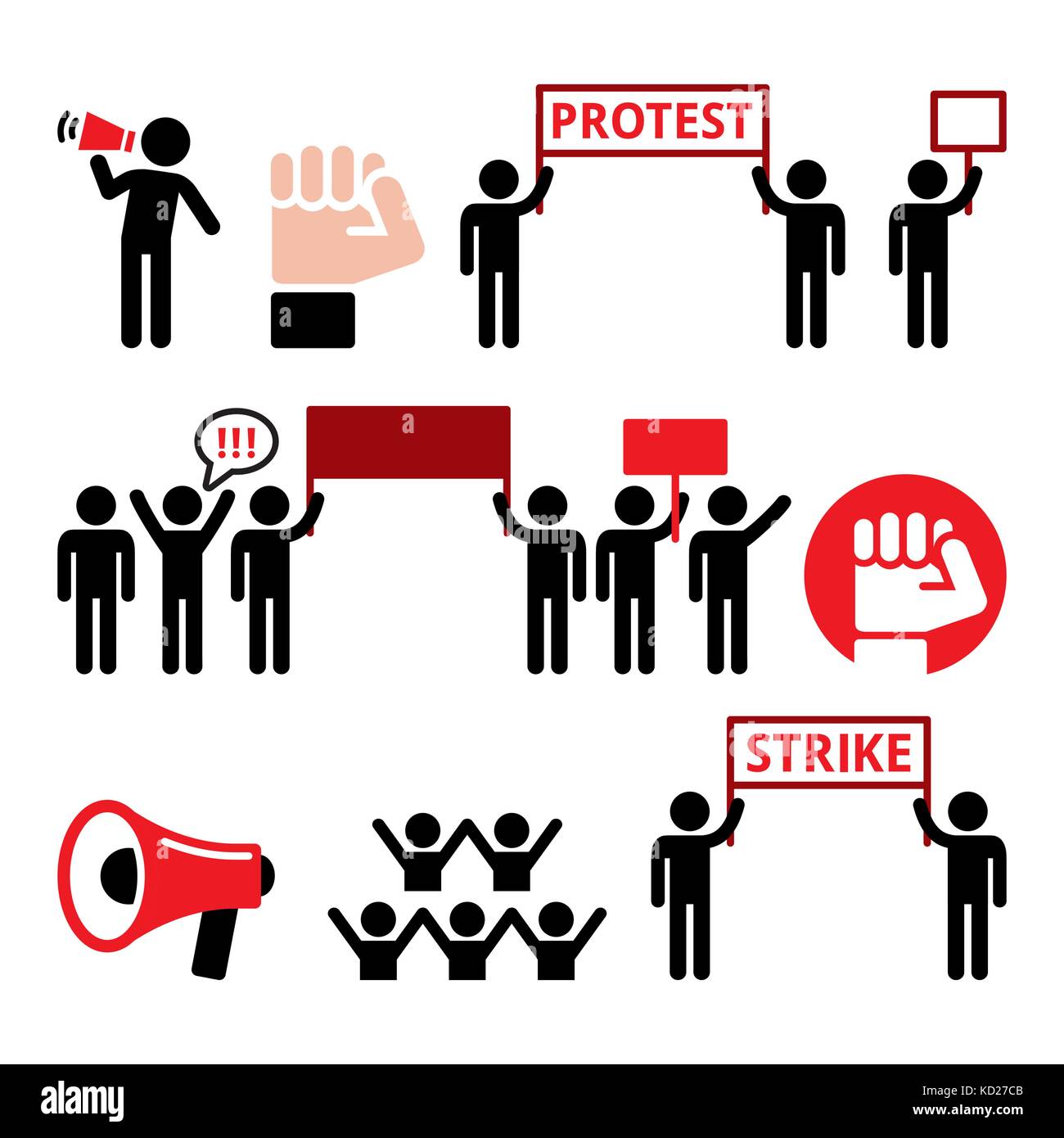 Fighting for our rights Stock Vector Images - Alamy